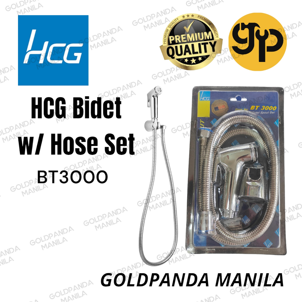 HCG Pvc Chrome Bidet Set w/ Flexible Hose and Holder, Original HCG ...