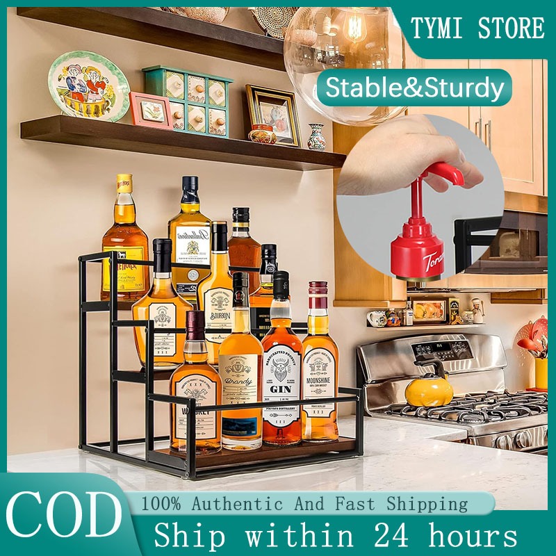 Coffee Syrup Rack Pump Rack Syrup Organizer Spice Rack Wine Storage ...