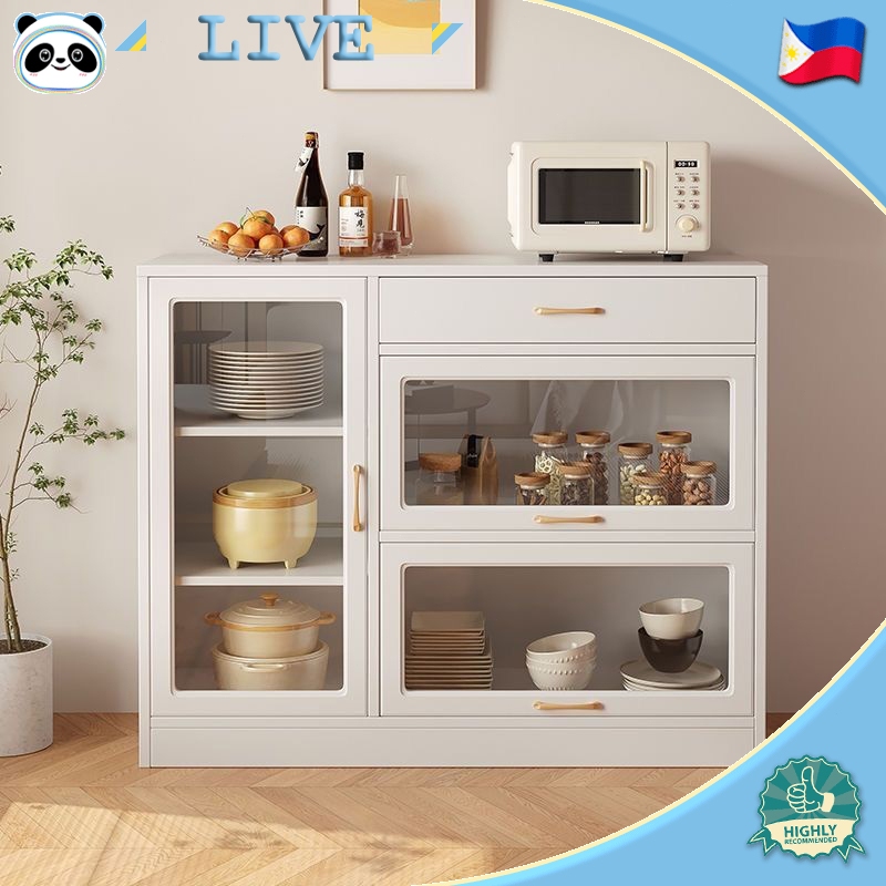 Transparent kitchen cabinet sideboard dining room cabinet tableware ...