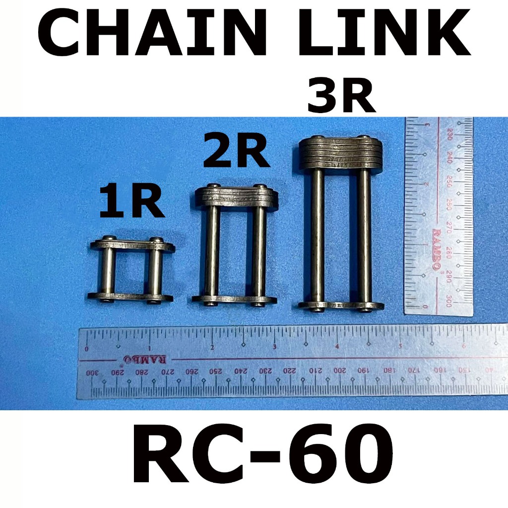ROLLER CHAIN CONNECTING LINK CHAIN LINK === RC60-1R, 2R, 3R == RC 60 ==== RC-60 | Shopee Philippines