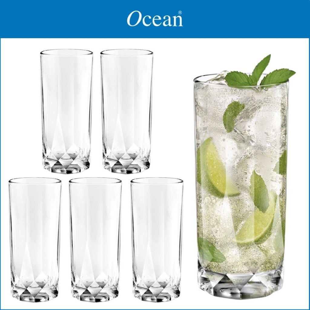 Ocean Glassware Connexion Hi Ball Drinking Glass 350 mL ( Set of 6 ...