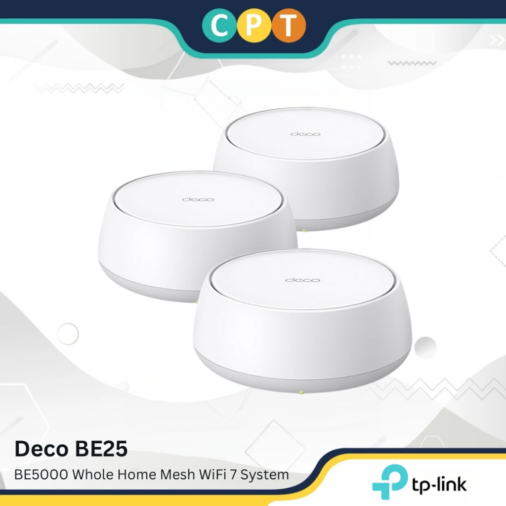 TP-Link Deco BE25 BE5000 5 Gbps Dual-Band WiFi Whole Home Mesh WiFi 7 System | Shopee Philippines