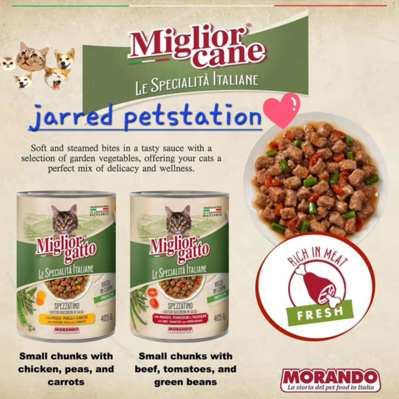 Miglior Gatto Le Specialita Italiane Cat food (405gm) | Shopee Philippines