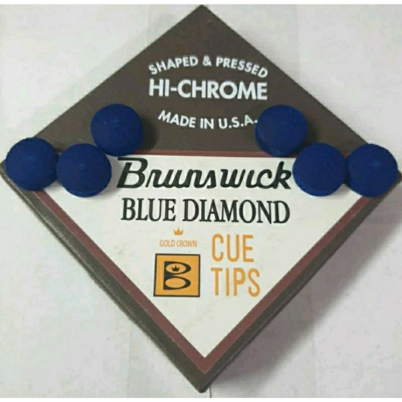 BRUNSWICK Blue Diamond Cue Tips ( Made in USA ) | Shopee Philippines