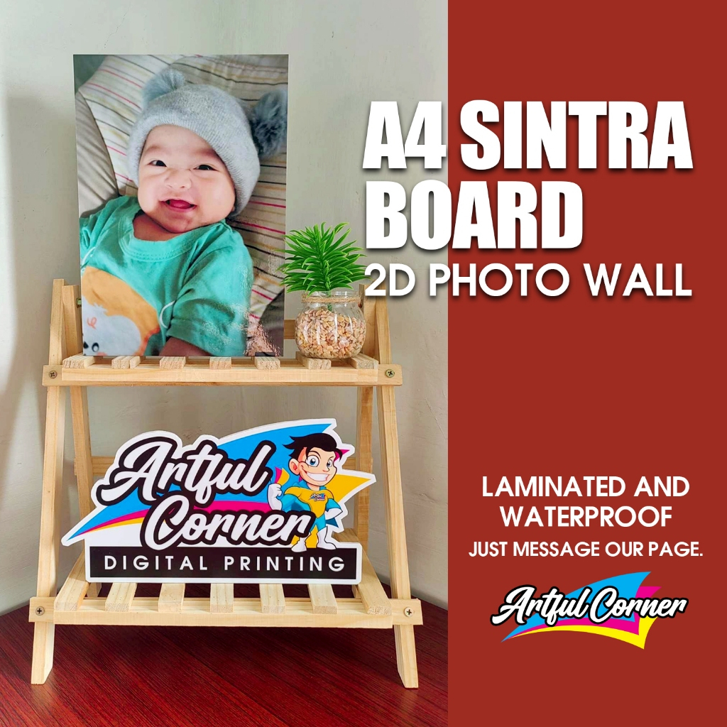 Artful Corner Sintra board 2D Box Type Wall Hang Photo Personalized 3mm ...