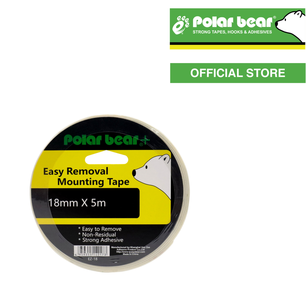 POLAR BEAR Magic Double-Sided Foam Tape | 18mm x 5m | EZ18 | Shopee ...
