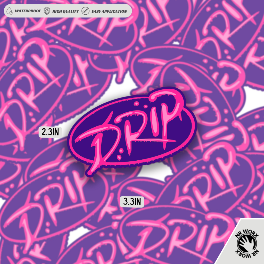 Drip Laminated Vinyl Sticker Babymonster Baemon BM Monstiez Kpop NR ...