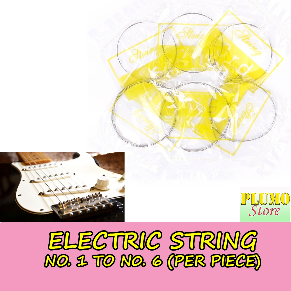 PER PIECE-ELECTRIC GUITAR STRING (no.1 to no.6) | Shopee Philippines