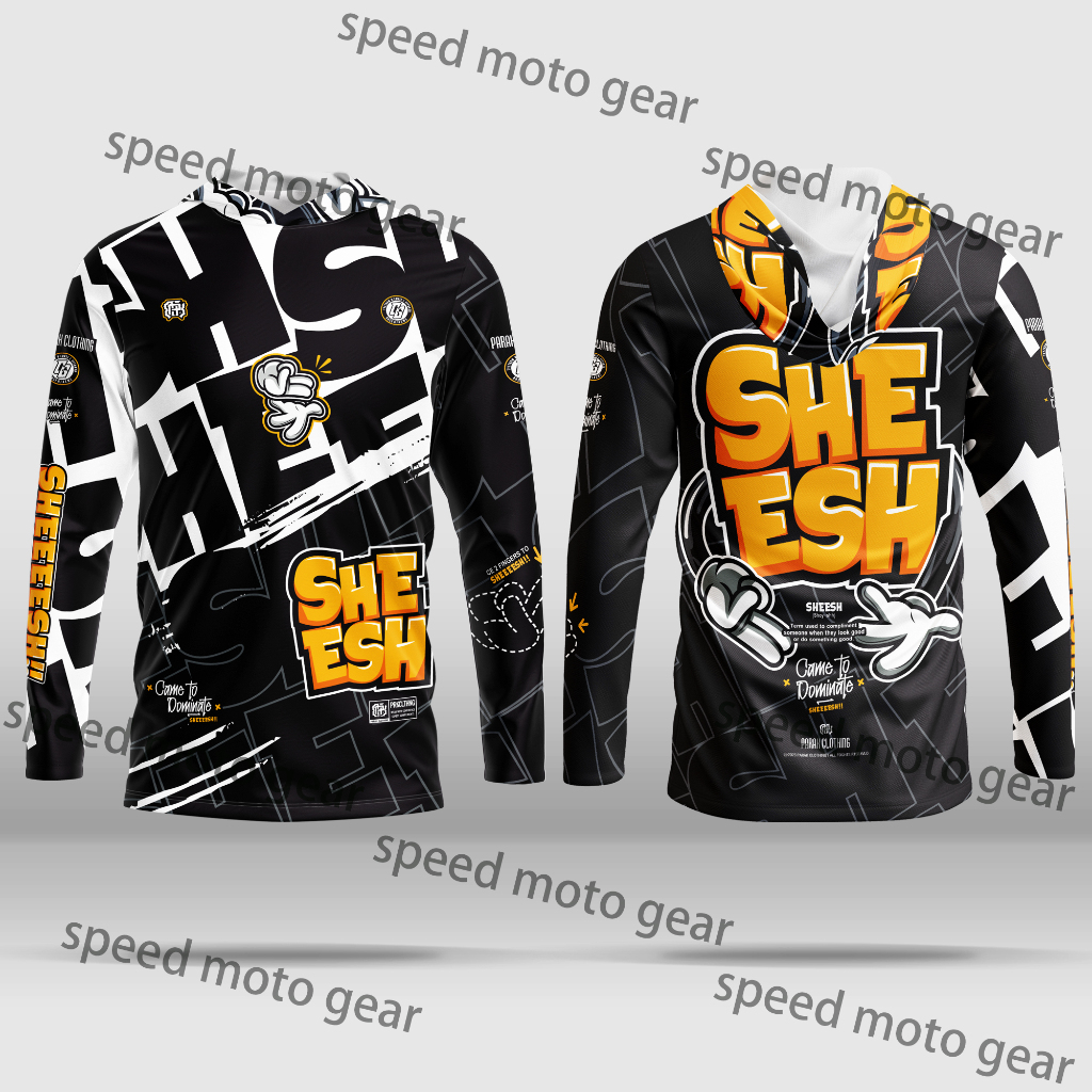 Warmer Hoodie Jersey with Hood for men Motorcycle Long Sleeve T-shirt Full Sublimation | Shopee ...