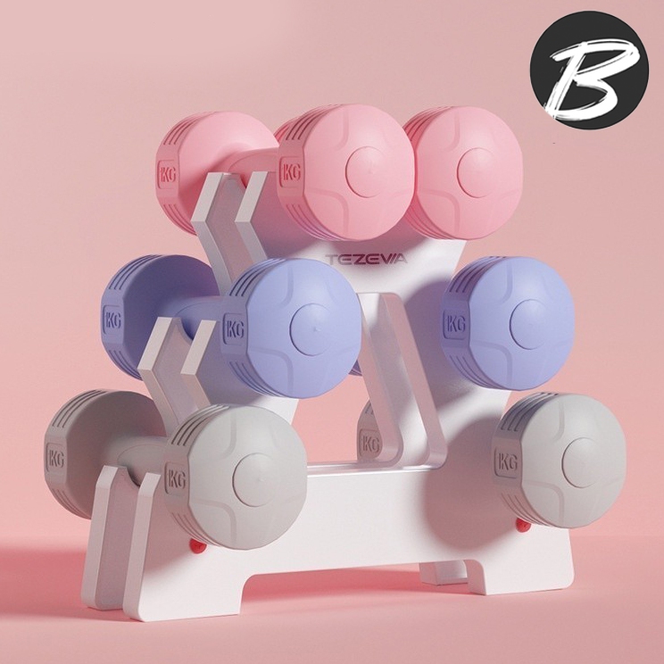 2PCS Dumbbells 1KG/2KG/3KG/4KG Coated Dumbell Set For Women Home ...