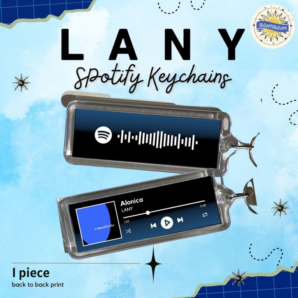 LANY Spotify inspired Acrylic Keychains Scannable code merch | Shopee ...