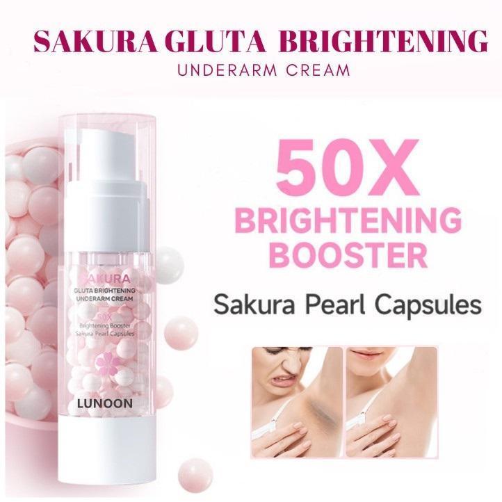 LUNOON Sakura Underarm Whitening Cream 5X ceramide Body Lotion Pearl ...