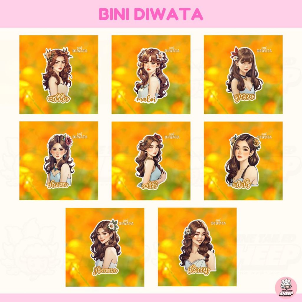 BINI DIWATA Badge (Circle and Square) | Shopee Philippines