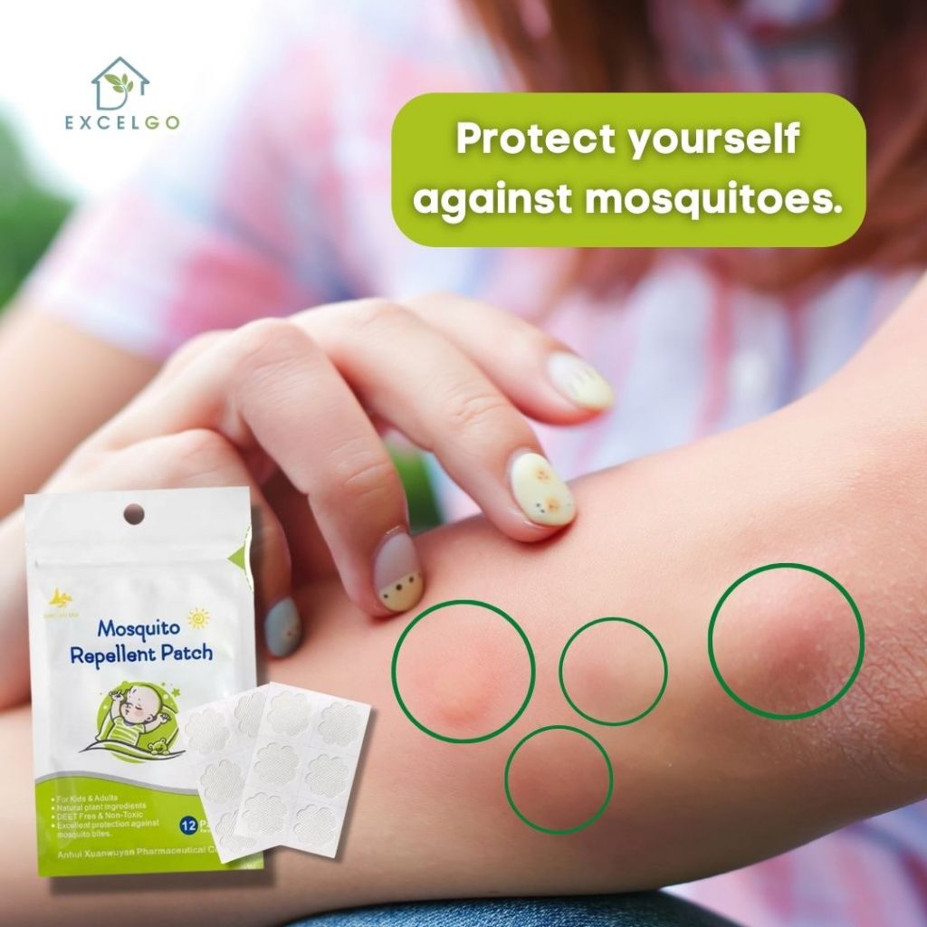 Natural Herbal Citronella Mosquito Repellent Patch 12 Patches per ...