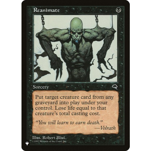 Magic: The Gathering | Reanimate | The List Reprints (LIST) | Shopee ...
