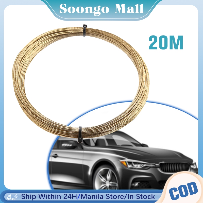 20M Windshield Cutting Wire Gold Braided Glass Removal Wire For ...