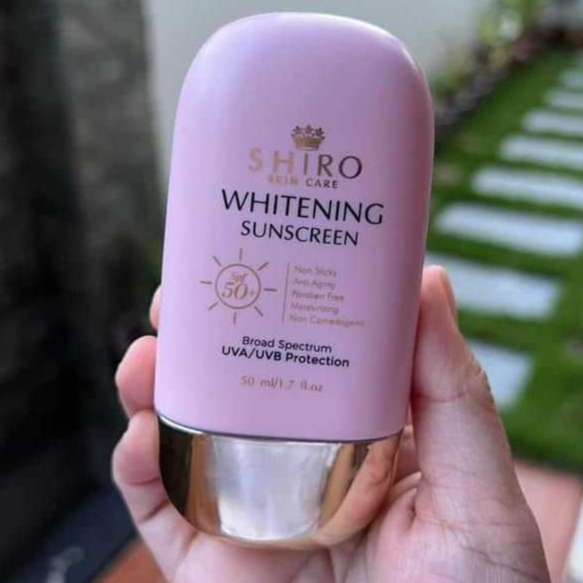Shiro Whitening Sunscreen SPF 50 Broad Spectrum | Shopee Philippines