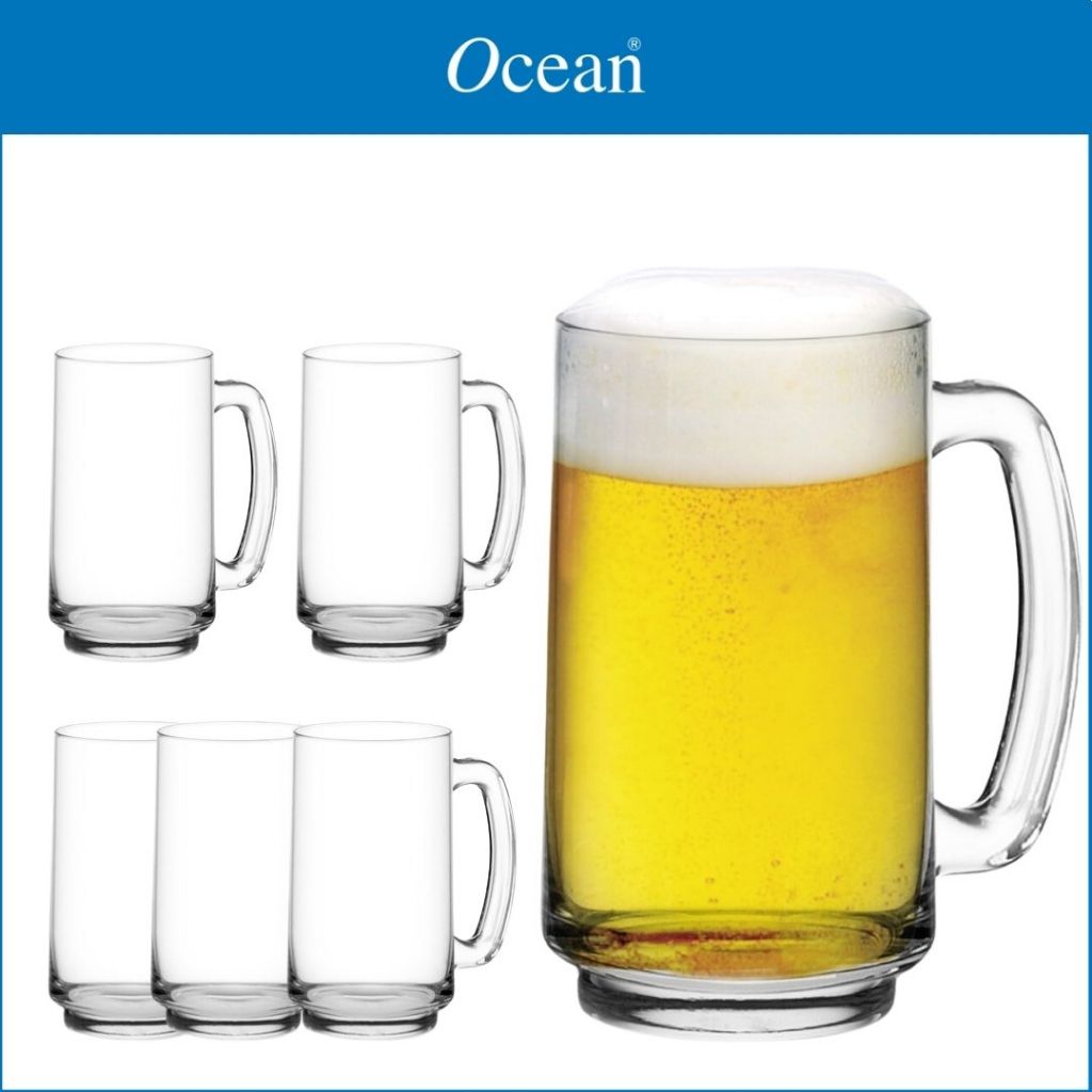 Ocean Glassware Playboy Beer Mug Beer Glass Drinking Glass 357 mL Set ...
