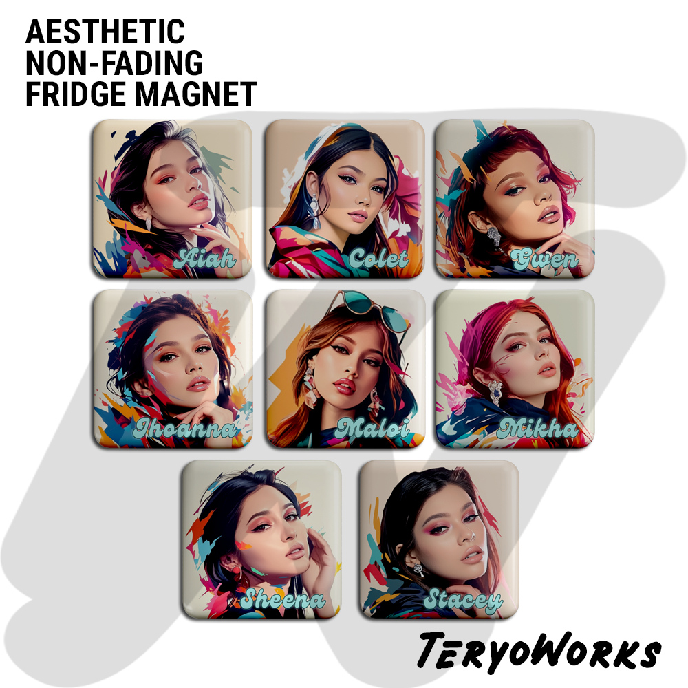 Bini Color Bloom Ref Magnet – P-pop Square Fridge Magnet | TeryoWorks ...