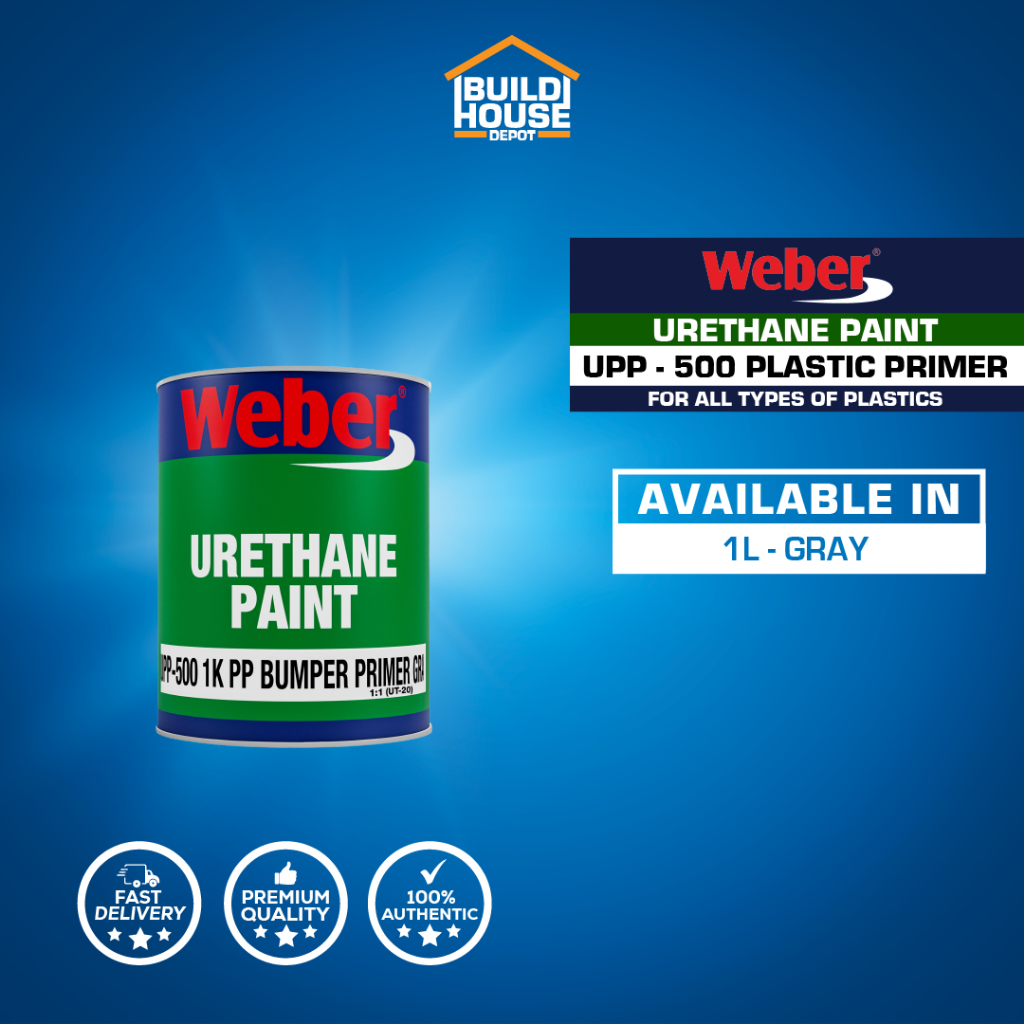 WEBER Urethane Paint Plastic Bumper PP Primer – Gray – 1L | Shopee Philippines