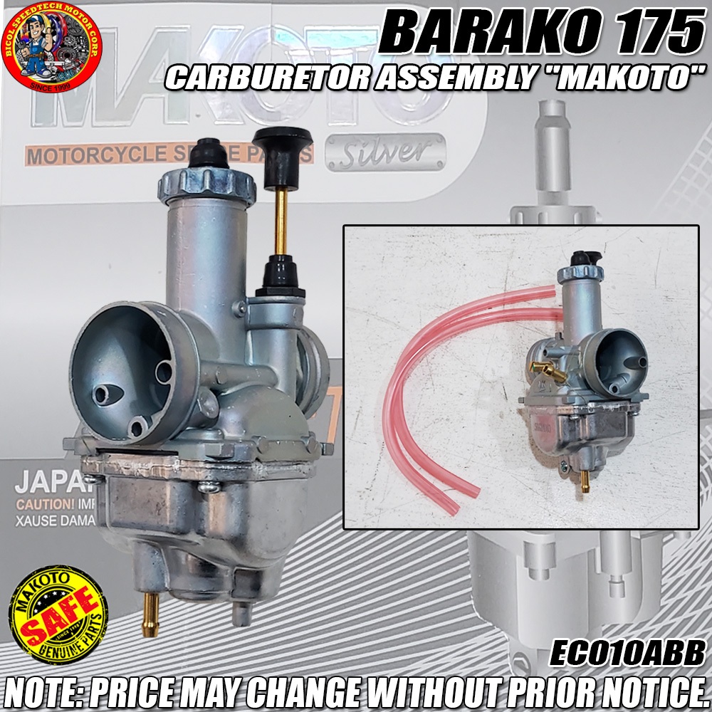 BARAKO 175 CARBURETOR ASSEMBLY "MAKOTO" (EC010ABB) | Shopee Philippines