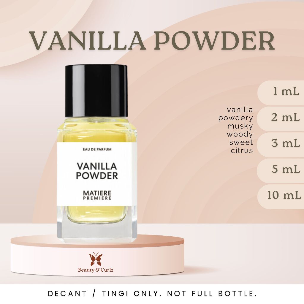 VANILLA POWDER EDP Decant by Beauty & Curlz | Shopee Philippines