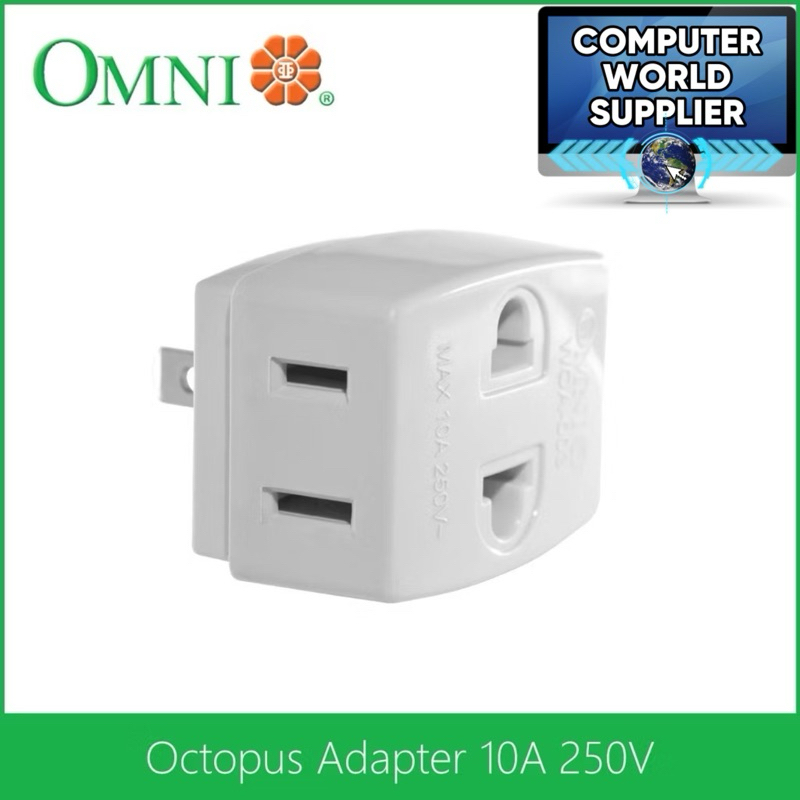 Omni Adapter and Plug - Universal Socket Octopus Regular Ground Swing ...
