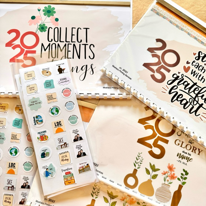 2025 year text Calendar with free reminder sticker | Shopee Philippines