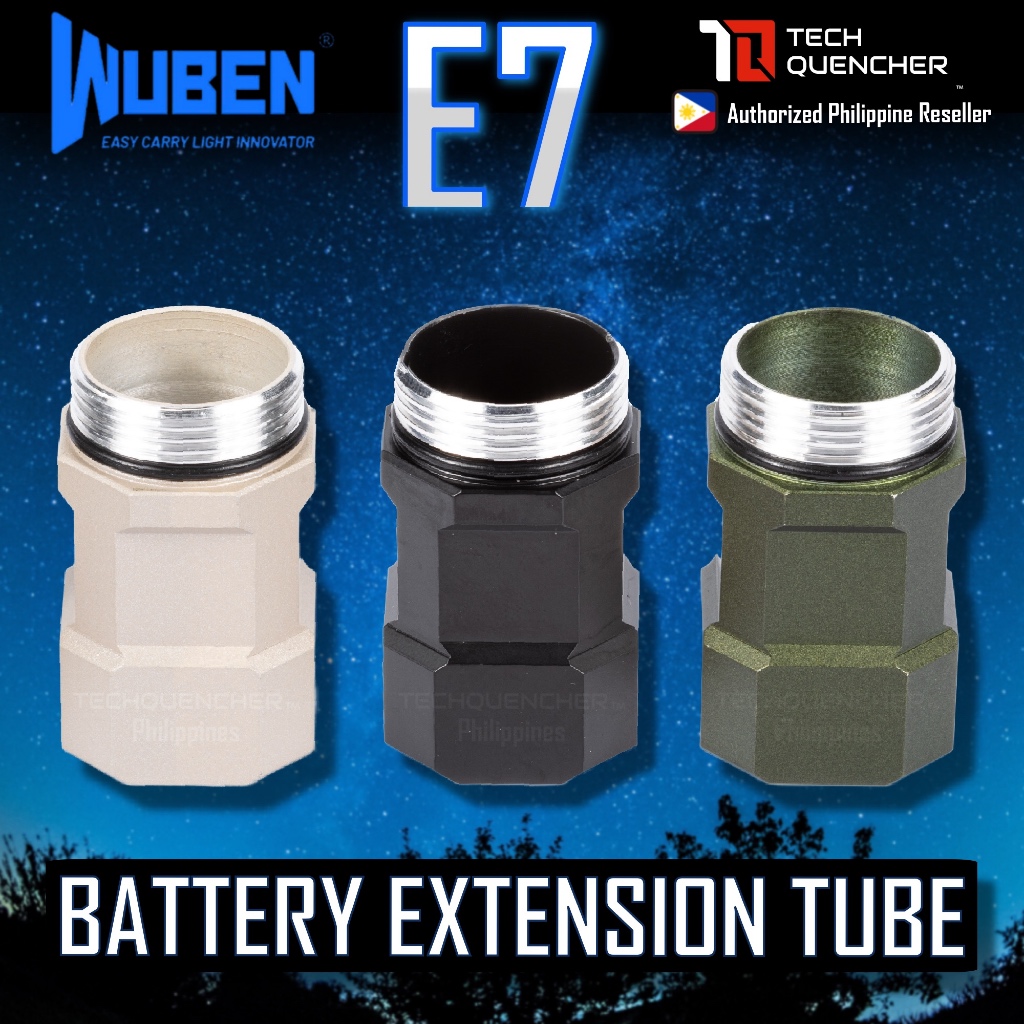 Wuben E7 Flashlight Extension Tube - For 18650 Battery | Shopee Philippines