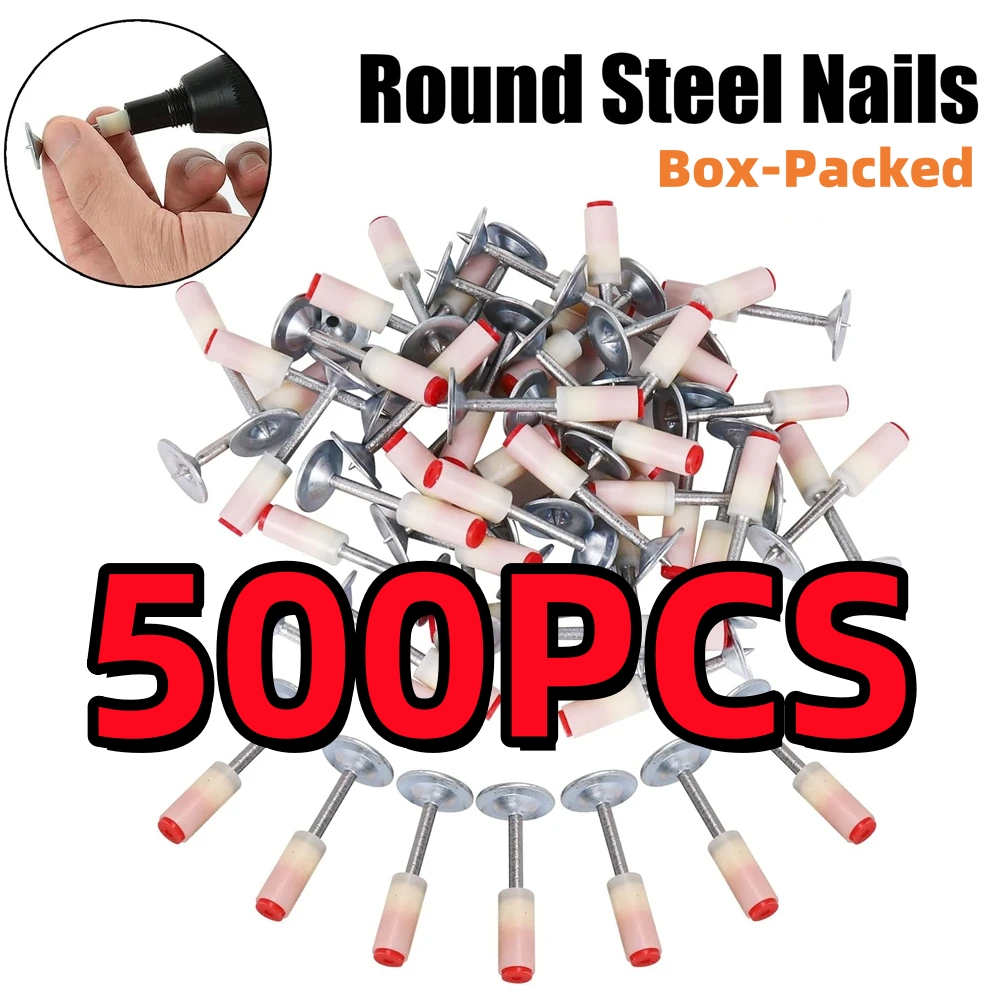 500pcs Manual Steel Nails Steel Nail Gun Rivet Tool Accessories Nail ...