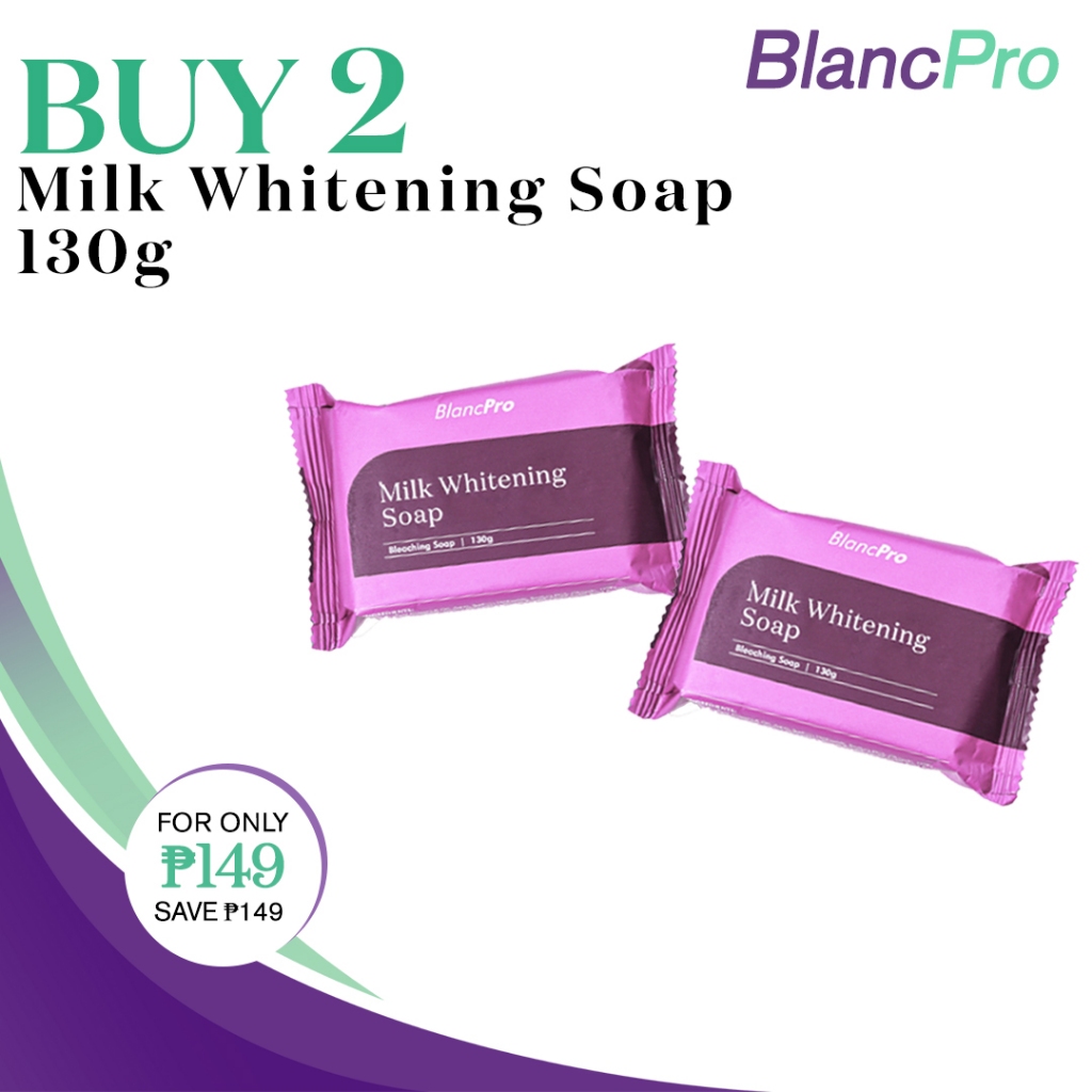 Blanc Pro Milk Whitening Soap Bleaching Soap Blancpro (130g June 2025 Expiry) | Shopee Philippines