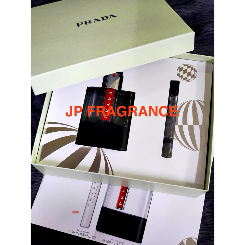 Prada Carbon Set 100ml +1 10ml spray | Shopee Philippines