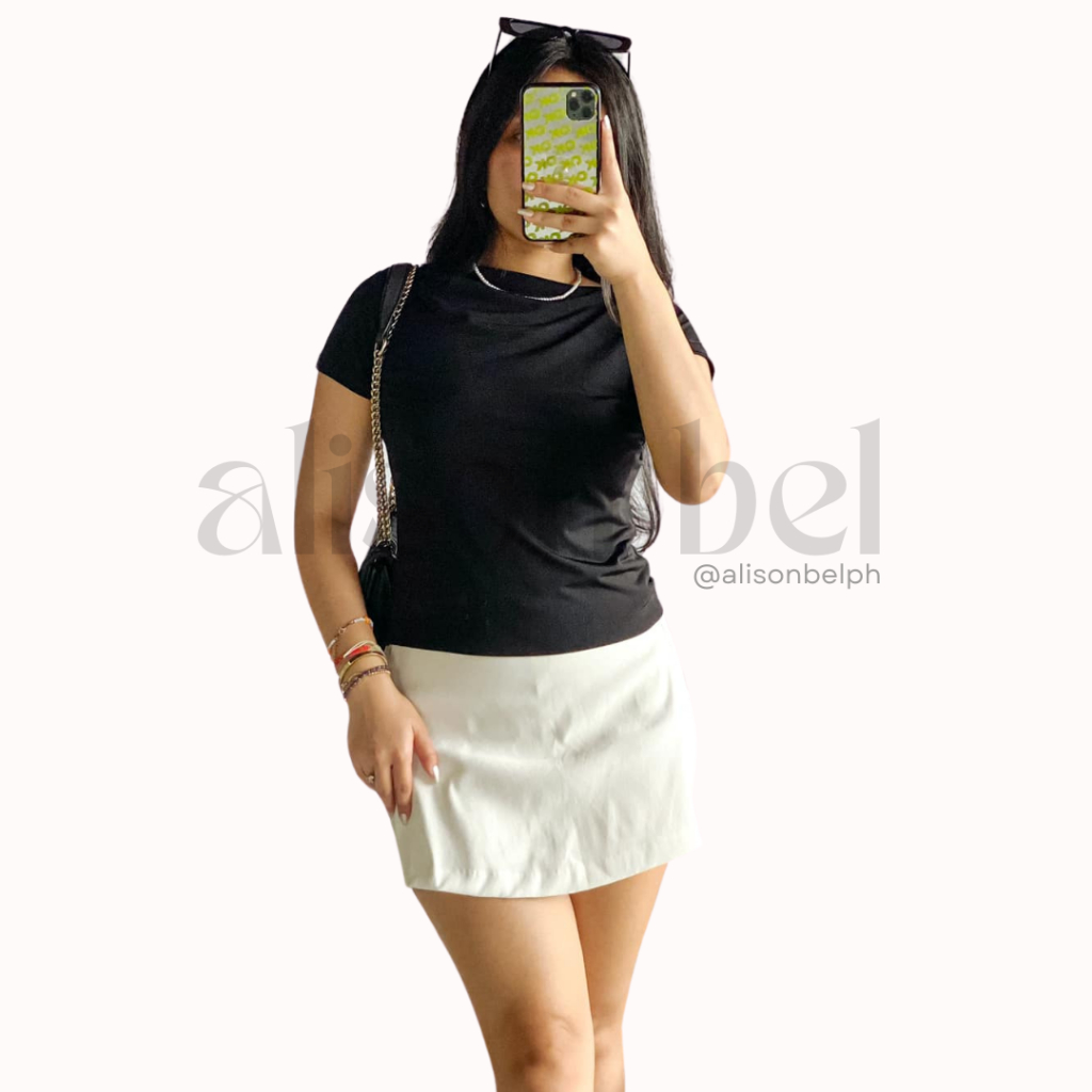 ALISON BEL: Gale Top in Plain | Shopee Philippines