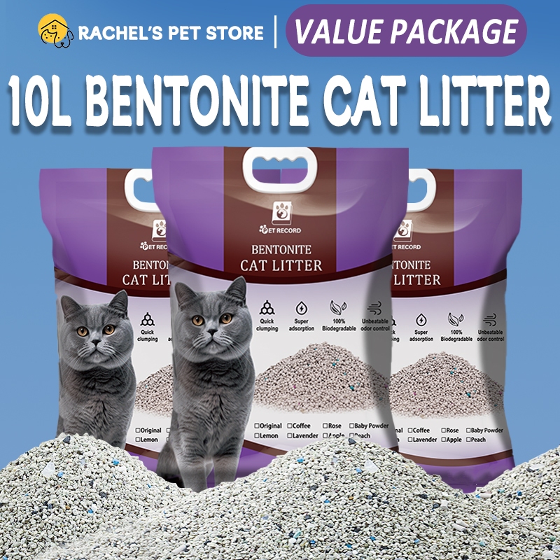 Pet Record 10L Bentonite Cat Litter True weight Cat Litter Sand 8 ...