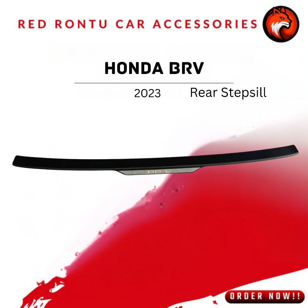 HONDA BRV 2023-2024 Rear Step Sill/Rear Bumper Guard | Shopee Philippines
