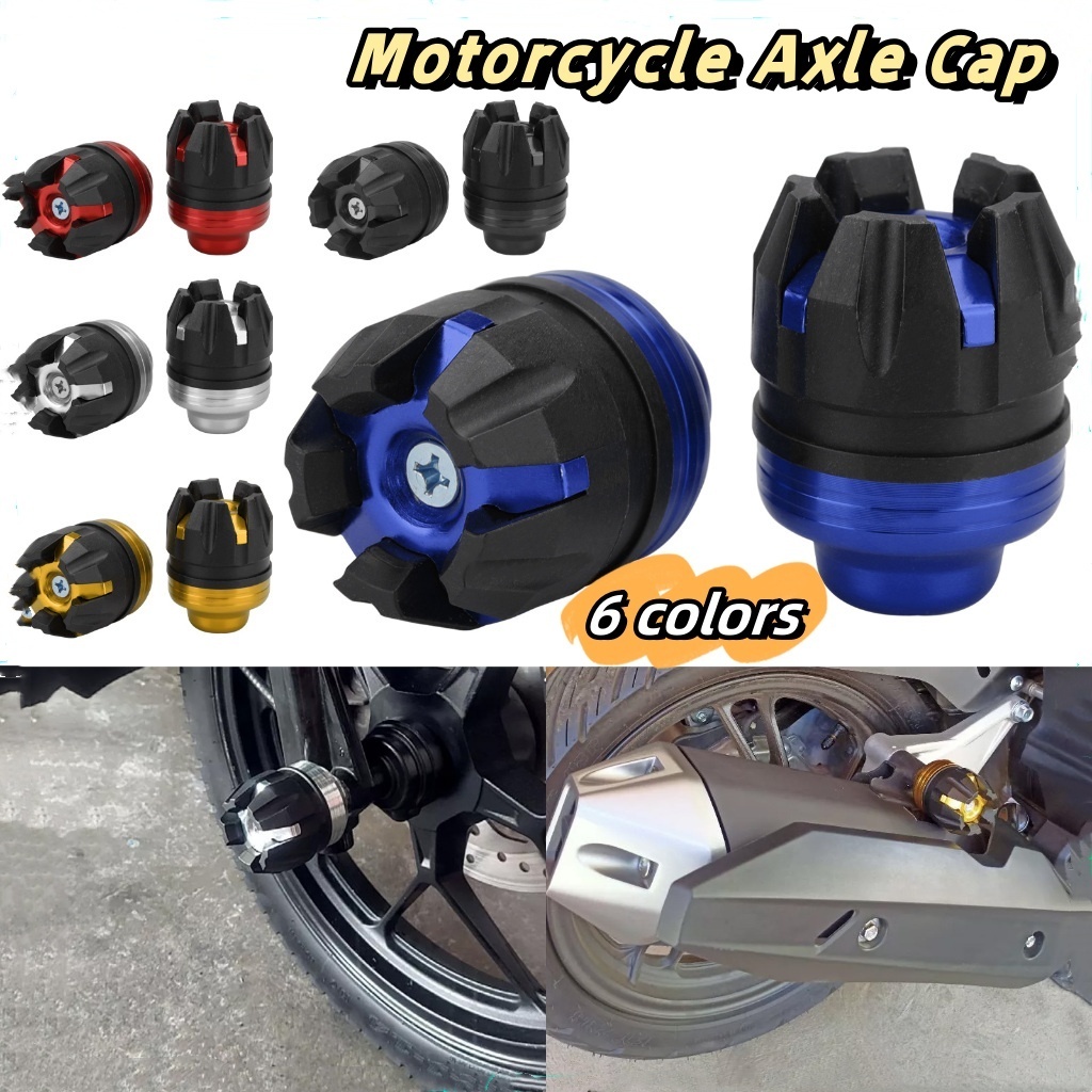 Universal 1 pair of large size motorcycle axle cover front shock nut ...