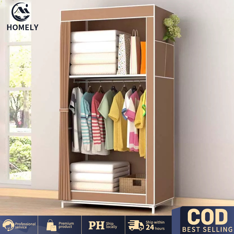 ️COD️ Large Size Clothes Storage Wardrobe Cabinet Fashion Multi ...