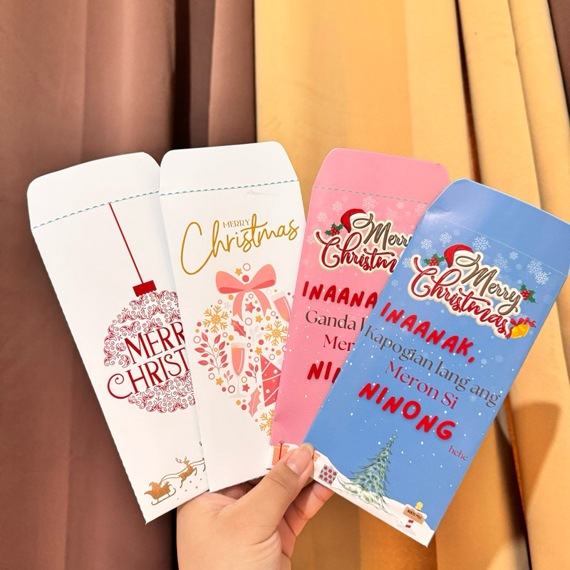 10pcs Personalized Cute Christmas Angpao/Money Envelop | Hopscotchco ...
