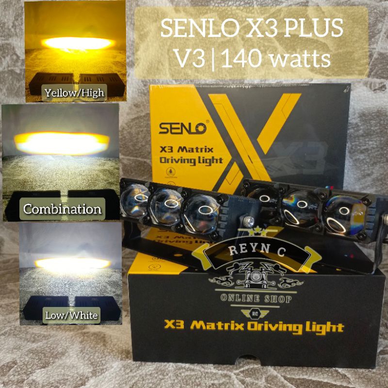 Senlo X3 Plus V3 Matrix Driving Light | 140 Watts | Yellow/White ...