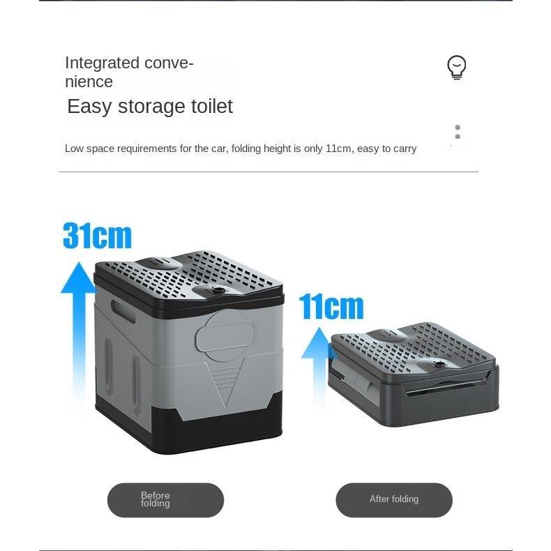 Folding portable toilet car mounted outdoor emergency toilet portable ...