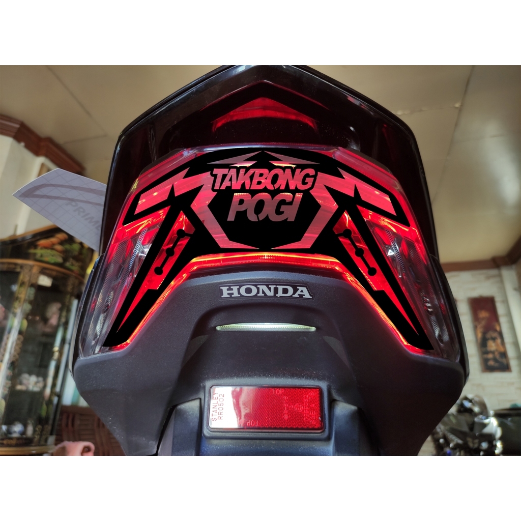 Honda PCX 160 Tail Light Decal Sticker Takbong Pogi Design | Shopee ...