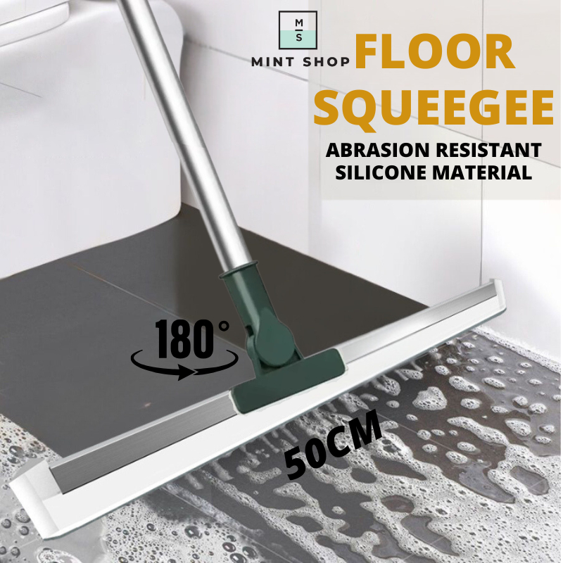 37/50cm Floor Mop 180° Rotating Magic Mop Floor Squeegee Bathroom ...