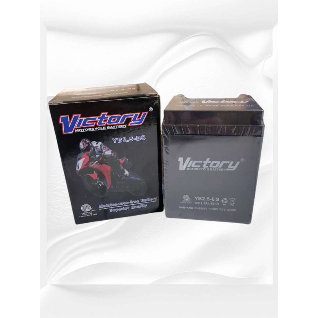 MOTORCYCLE BATTERY YB2.5-BS FOR CT100/BAJAJ/RS100 | Shopee Philippines