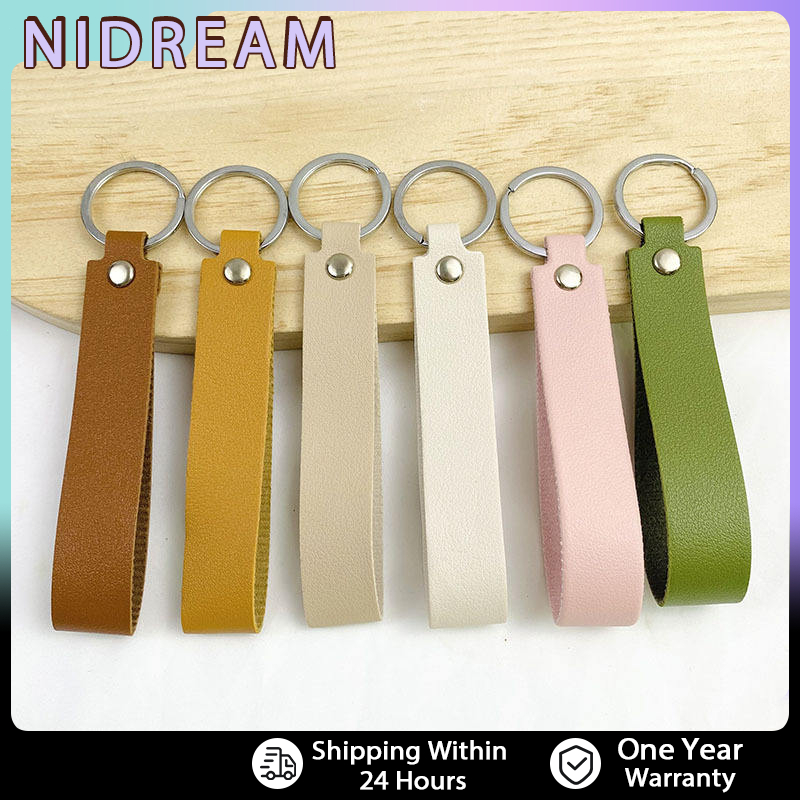 High Quality PU Keyring Key chain Metal Leather Keychain Fashion Waist ...