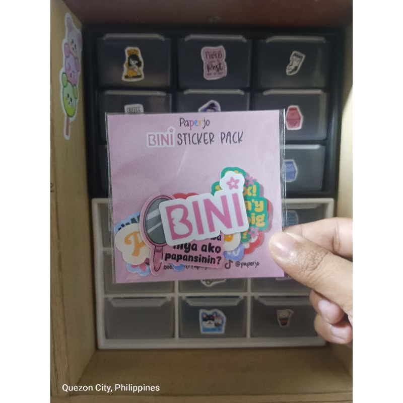 Bini sticker pack die cut waterproof vinyl stickers | Shopee Philippines
