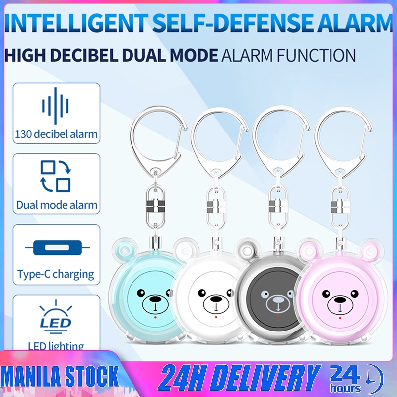 New Mini Smart Self-Defense Alarm Rechargeable Female Self-Defense Wolf-Proof Personal Alarm ...