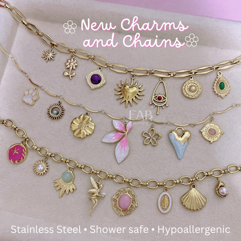 FAB | [NEW] CHARMS and CHAINS for Charm Necklace/Bracelet Part 4 ...