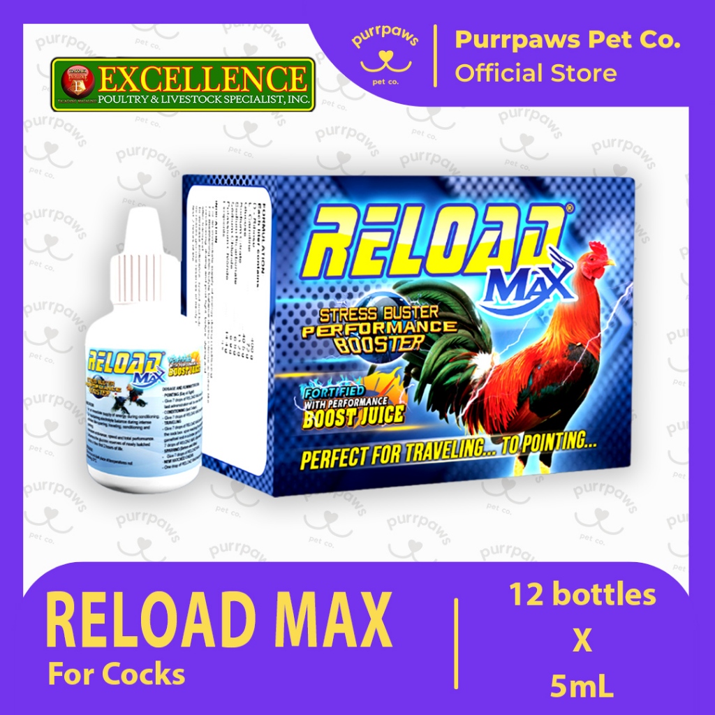 RELOAD MAX Performance Enhancer For Cocks (12 bottles x 5 ml) | Shopee ...