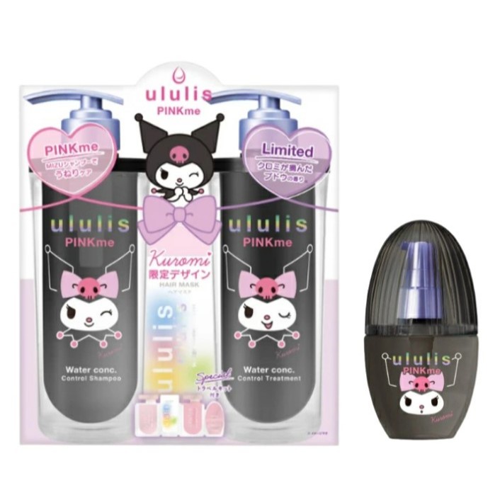 Set of 3 Ululis Kuromi Pink Me Control Pair Set Sanrio Kuromi Shampoo ...
