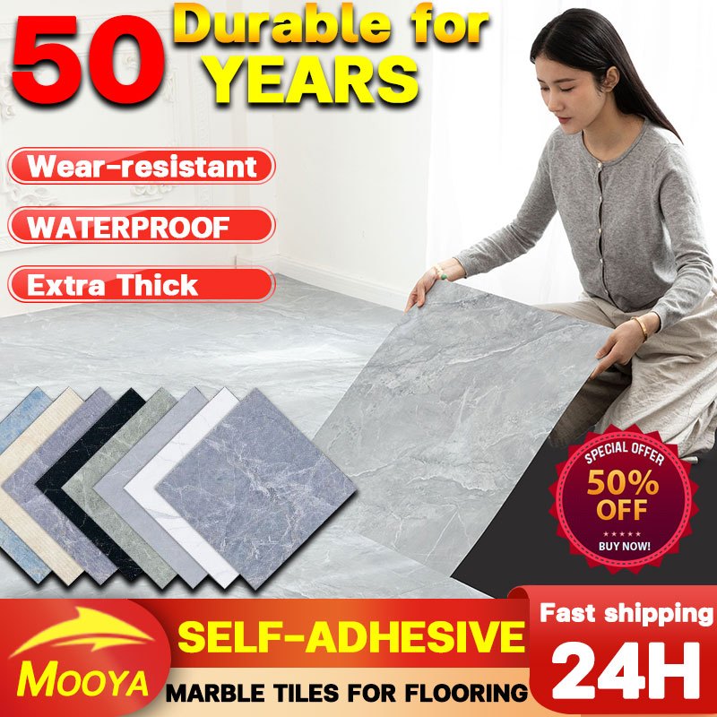 50 years without falling 5D Vinyl Tile Floor Self Adhesiv Tile Sticker ...
